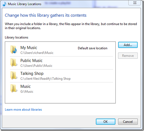 Windows Media Player and “In Use” External USB Hard Drives